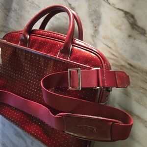 Tumi | Bags | Tumi Red Patent Leather Laptop Bag | Poshmark
